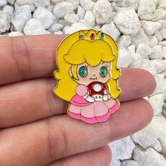 Jewelry | Princess Peach Enamel Pin Brooch | Poshmark